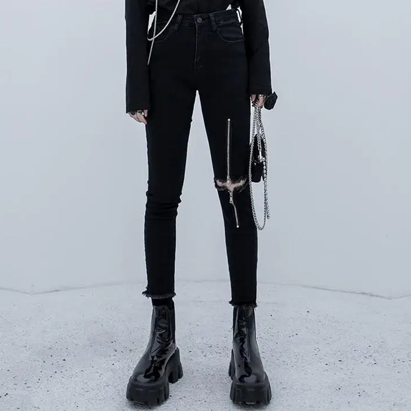 Women's Ripped Jeans – Gothic Mania