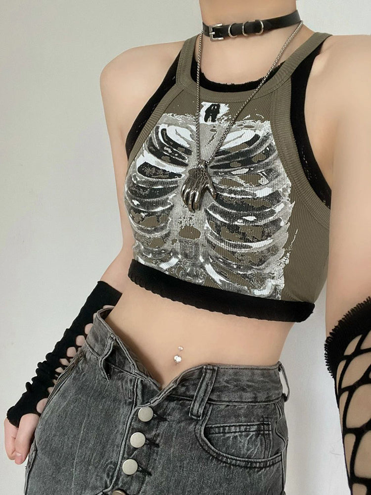 Women's Skeleton Top – Gothic Mania