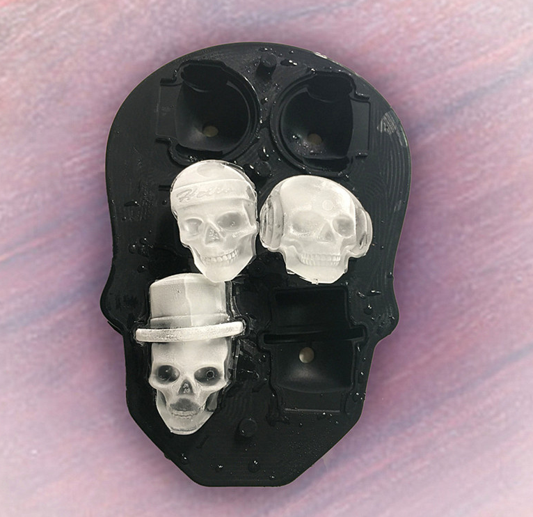 Fancy Skulls Ice Cubes – Gothic Mania