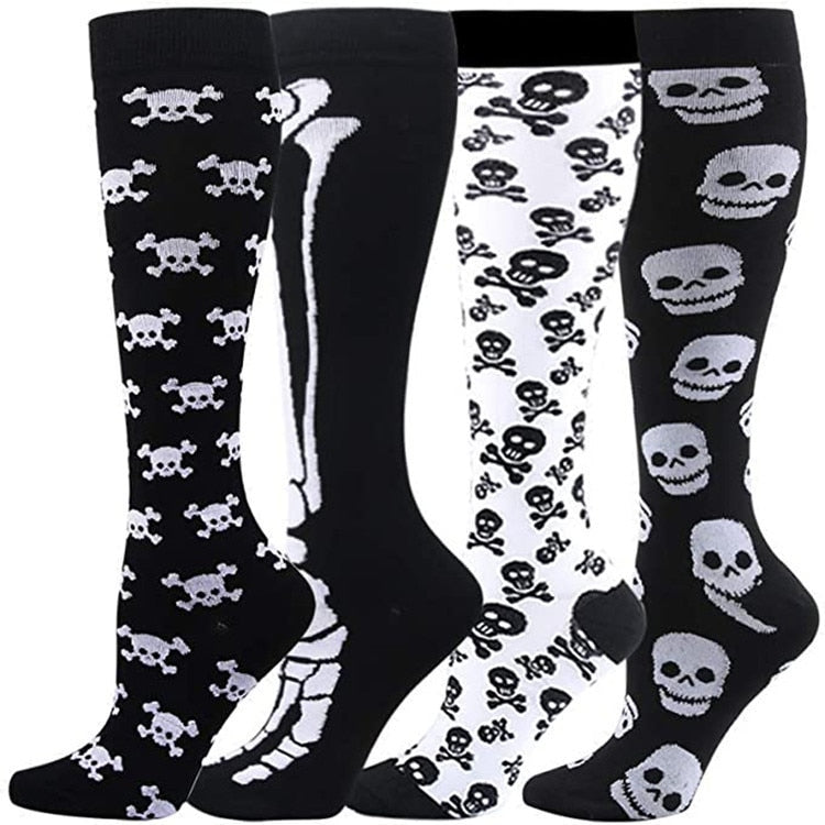 Skull Knee Socks – Gothic Mania