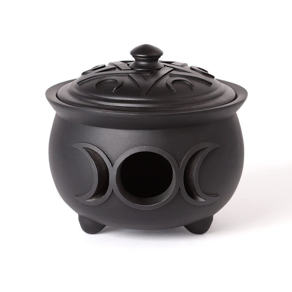 Triple Moon Cauldron Pot – Gothic Mania