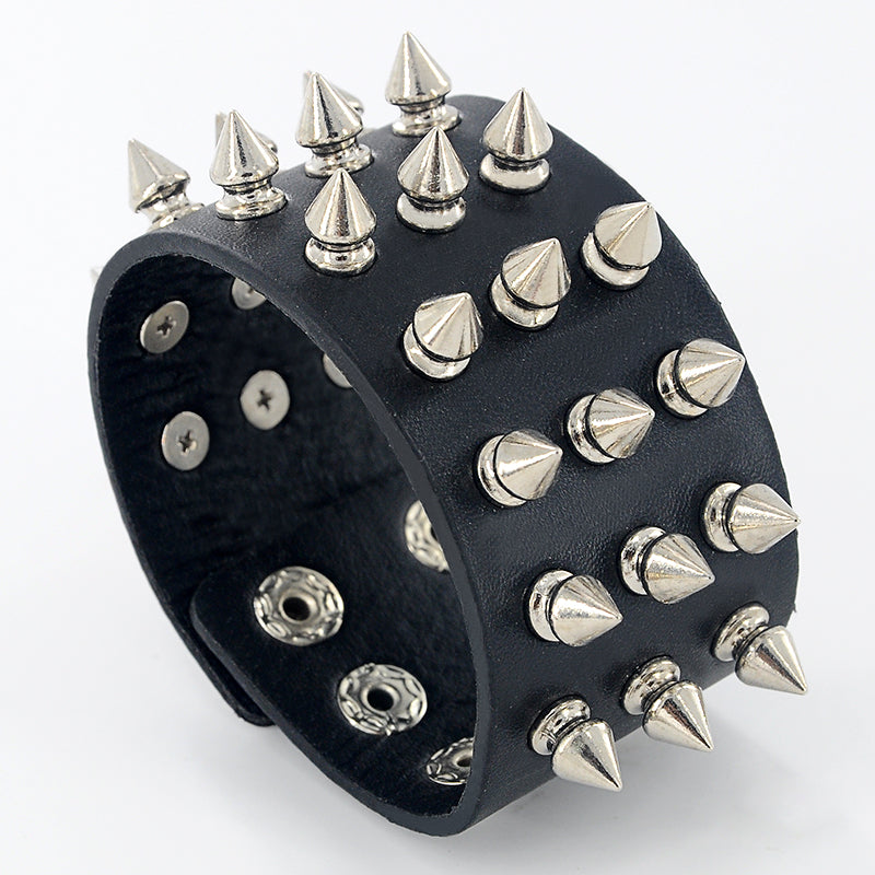 Metal Studded Wristband – Gothic Mania